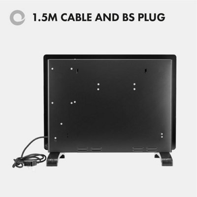 Devola Wifi Enabled Smart Electric Glass Panel Heater 1500W, Alexa ...