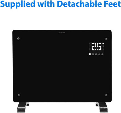 Devola WiFi Smart Electric Glass Panel Heater 1500W Wall Mounted Or ...