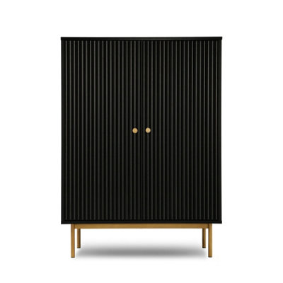Devon - Highboard Storage Cabinet - Black