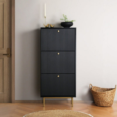 Devon - Shoe Cabinet - Black