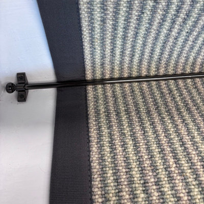 Devonian Stripe Greenway Wool Stair Runner With 100% Cotton Grey Border ...