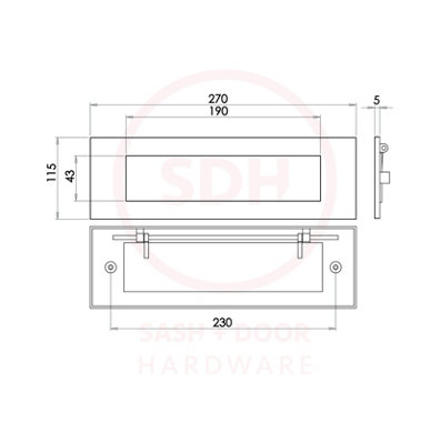 Devoran Internal Letter Tidy - Black