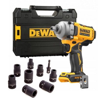 Dewalt 18v XR DCF892NT Brushless 1/2 Torque Wrench DCF892N + Tstak+ 9PC ...