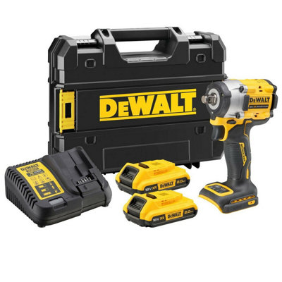 Dewalt 18v XR DCF921D2 Brushless 1/2" Torque Wrench Tstak 2X2Ah + 9PC ...