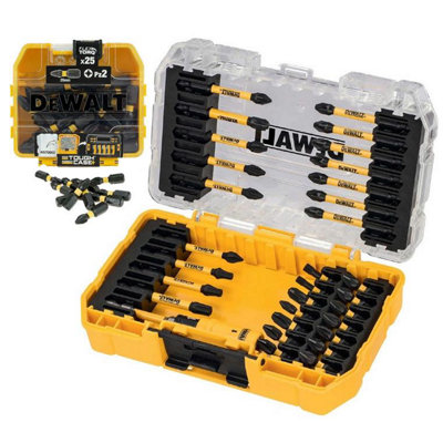 Dewalt 56 Piece FLEXTORQ 50mm Long Screwdriver Bit Set + Tough Case ...