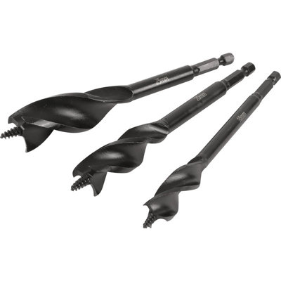Dewalt 6 Piece Tri Flute Impact Ready Auger Bit Speed Tip Set Stubby 16 ...