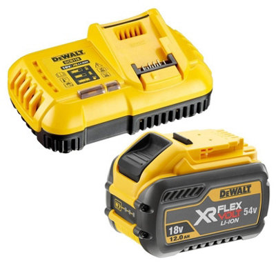 Dewalt DCB548 18v / 54v XR Flexvolt 12.0ah Battery + DCB118 Flev Volt ...