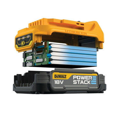DeWalt DCBP034-XJ 18v XR Compact POWERSTACK Battery Pack + DCB1102 ...