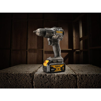 Dewalt DCD100M2T Black 18v XR Brushless Compact Combi Hammer Drill 4AH ...