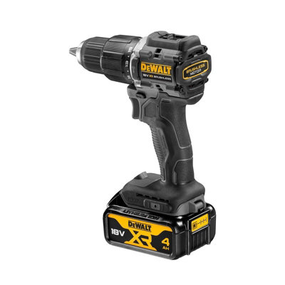 Dewalt DCD100M2T Black 18v XR Brushless Compact Combi Hammer Drill 4AH 100 Year