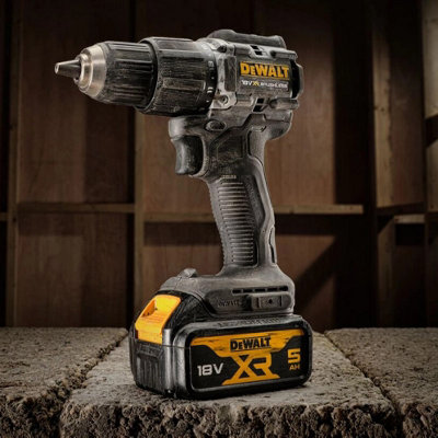 Dewalt DCD100P2T Black 18v XR Brushless Compact Combi Hammer Drill 100 Year