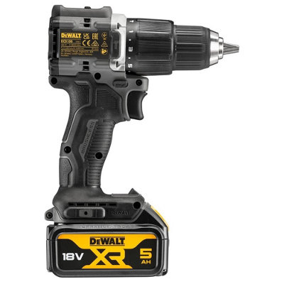 Dewalt DCD100P2T Black 18v XR Brushless Compact Combi Hammer Drill 100 Year
