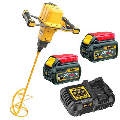 Dewalt DCD240T2 54V Li-ion Brushless Cordless XR Flexvolt Paddle Mixer ...