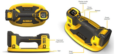 DeWalt DCE590 18V XR GRABO Suction Lifter Vacuum + Deep Tstak Case ...