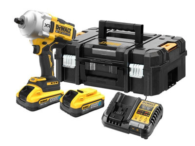 Dewalt DCF961H2T High Torque 1/2in Impact Wrench 18V 2x POWERSTACK 5.0Ah + Tstak