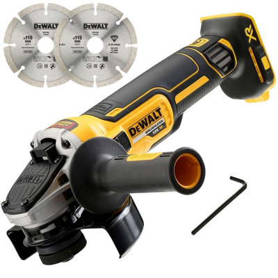 Dewalt DCG405N 18v XR Brushless Cordless 125mm Angle Grinder + 2 ...