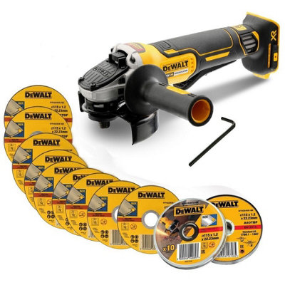 Dewalt DCG406N 18v XR Brushless Cordless 125mm Angle Grinder Paddle ...