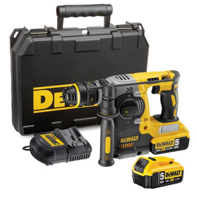 Dewalt DCH273P2 18v XR SDS+ Brushless Rotary Hammer Drill + 2 x 5.0Ah ...