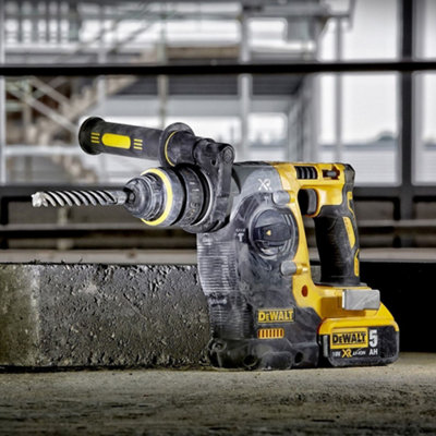 Dewalt DCH273P2 18v XR SDS+ Brushless Rotary Hammer Drill + 2 x 5.0Ah ...