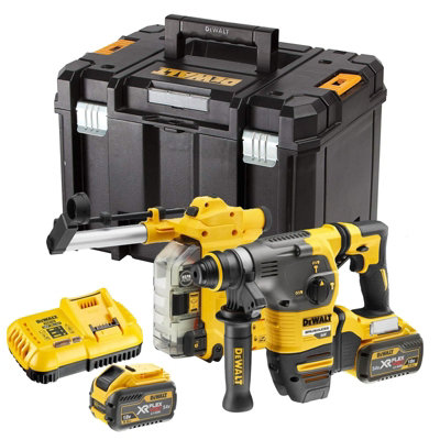 Dewalt DCH333X2 54v FlexVolt Brushless SDS Hammer Drill + Dust ...