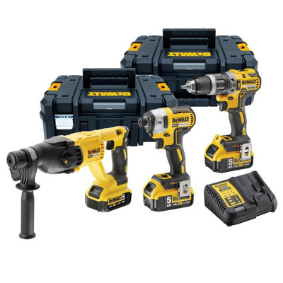 Dewalt Dck 3 Piece 18v Xr Brushless Kit Dcd796 Drill Dcf887 Impact 3608