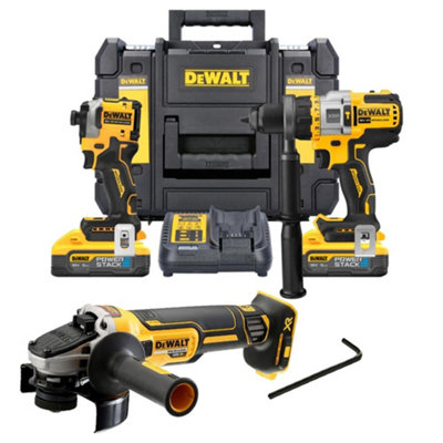 Dewalt DCK2052H2T 18v XR Brushless Powerstack Combi Drill+ Impact Driver + Batt