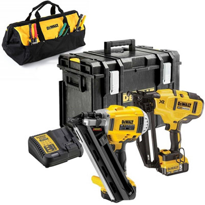 Dewalt DCK264P2 18v XR Nailer Twin Pack DCN692 First Fix DCN660 Second Fix Bag
