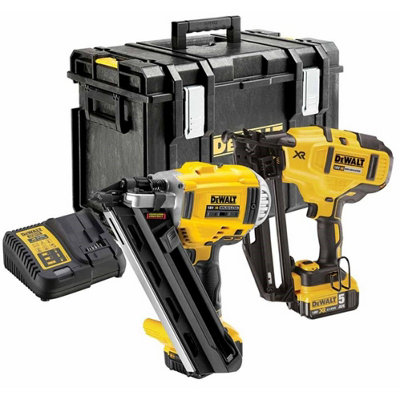 Dewalt first fix nail gun with battery store