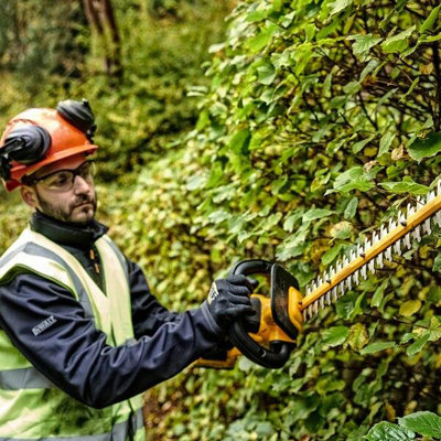 Dewalt DCMPH566P2 18v XR Brushless Pole Hedge Trimmer 55cm Long Reach 3.35m 5ah