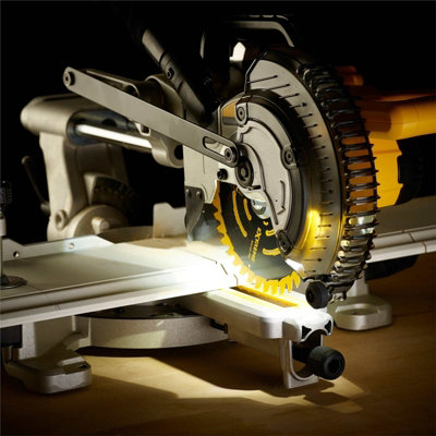 Dewalt DCS365M2 18v Cordless XPS 184mm Mitre Saw, 2 x 4.0ah + DE7023 ...