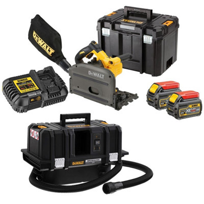 Dewalt DCS520T2 54v XR FLEXVOLT Cordless Plunge Saw 165mm 2 x 6.0ah ...