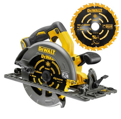 Dewalt DCS576N 54v XR Flexvolt Circular Saw 190mm Plunge Rail Base Bare ...