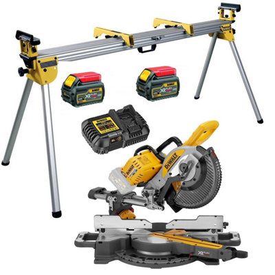 Dewalt DCS727T2 XR 2 X 54v Flexvolt Cordless 205mm Mitre Saw + DE7023 ...