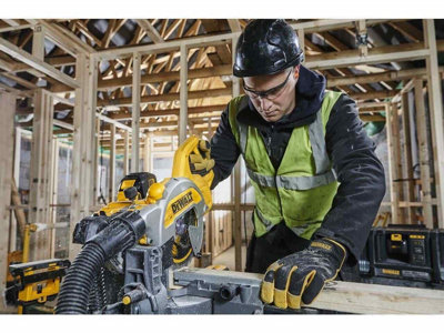 Dewalt DCS777N XR 54v Flexvolt Cordless 216mm Mitre Saw Bare & DE7033 ...