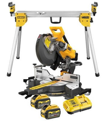 Dewalt DCS781X2 XR FlexVolt Cordless Mitre Saw 305mm 54V 2 x 9.0Ah ...