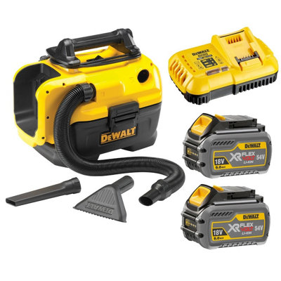Dewalt DCV584MT2 Cordless XR FLexvolt L-Class Dust Extractor Wet and ...