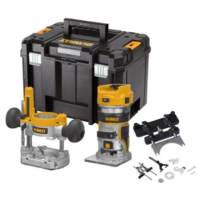 Dewalt DCW604NT 18v XR Brushless Router Trimmer 1/4" + Plunge Base ...