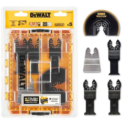 Dewalt DT20761 Multi Tool Accessory Blade Set 5 Piece + Toughcase ...