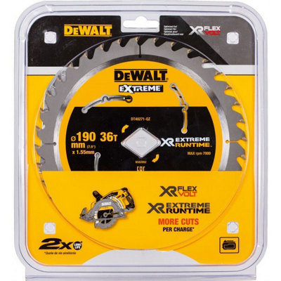 Dewalt DT40271 Extreme Runtime High Torque Circular Saw Blade 190 x 36T ...