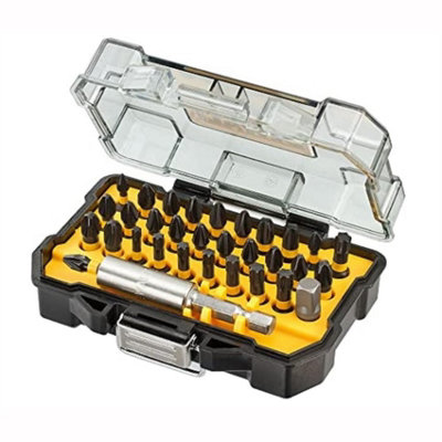 DeWalt DT70560T Black Impact Torsion Screwdriver Bit Set 32 Piece + Bit ...