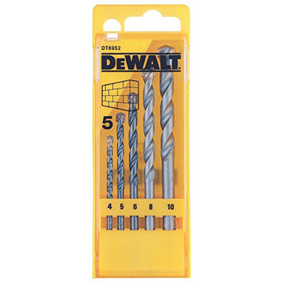 Dewalt DT71582 46 Piece Combination Drill Bits Set Masonry Wood Metal ...