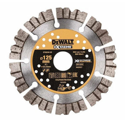 DEWALT DT90294-QZ 125 X 22.23MM DIAMOND WHEEL FOR DCG200 WALL CHASER