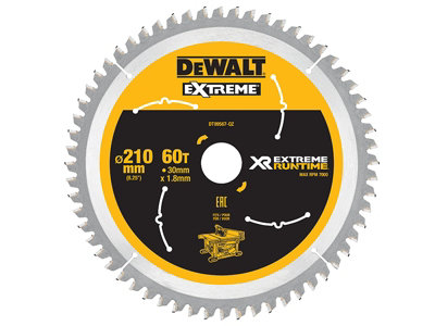 Dewalt DT99567 XR DCS7485 FlexVolt Table Saw Blade 210 x 30mm x 60 ...