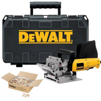 Dewalt DW682K Biscuit Jointer Kit Dowel Joint 600W 240V + Case + 1000 ...