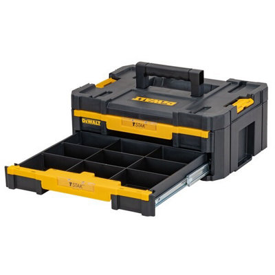 Dewalt DWST1-70706 TStak IV Tool Storage Box 2 Shallow Drawers 8L ...