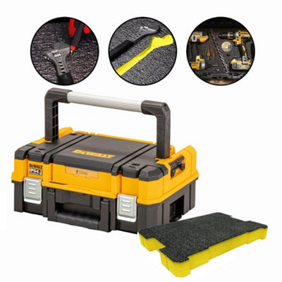 Dewalt DWST83344-1 TSTAK 2.0 IP54 Stackable Tool Storage Box + 50mm ...