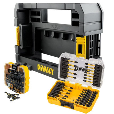 Dewalt FLEXTORQ 56 Piece Impact Screwdriver Bit Set + Tough Case TStak ...