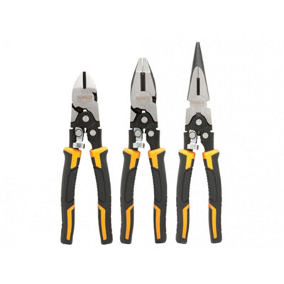 Dewalt Hand Tools Compound Action Pliers Set, 3 Piece Multi Colour (One ...