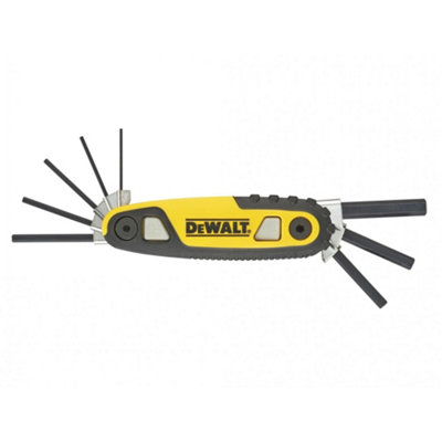Dewalt Hand Tools Metric Folding / Locking Hex Key Set, 8 Piece Multi ...
