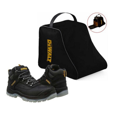 DeWalt Laser Black Safety Work Boots Steel Toecap UK Size 8 + DeWALT ...